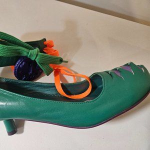 Irregular Choice | Shoes | Irregular Choice Green Kitten Heel Ankle ...